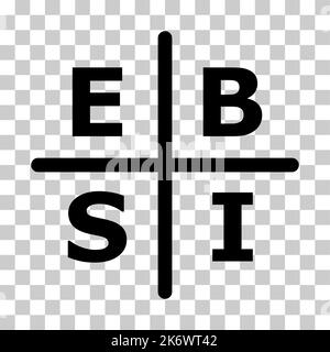 Cash flow quadrant icon, business plan investor manager vector ...