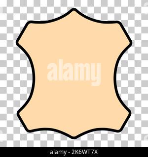 Leather skin fashion icon, animal material graphic sign, texture design ...