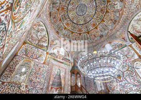 Interior of Hajji Et'hem Bey Mosque in Tirana, Albania, know as Xhamia ...