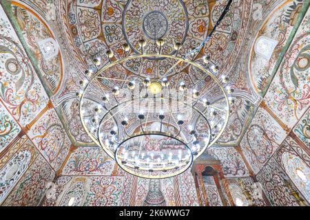 Interior of Hajji Et'hem Bey Mosque in Tirana, Albania, know as Xhamia ...