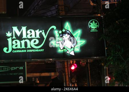 Mary Jane Marijuana Store Sukhumvit Road Bangkok Thailand Stock Photo ...