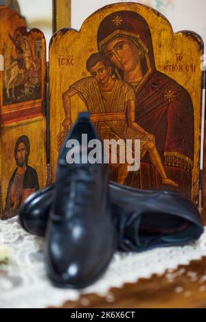 Spectacular composition for wedding with various accessories Stock ...