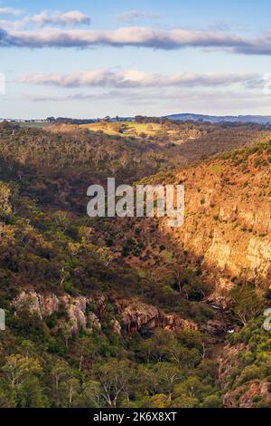 Onkaparinga River National Park canyon viewed from the lookout at ...