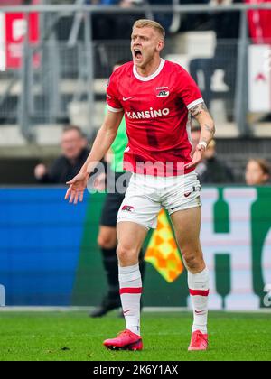 ALKMAAR - Jens Odgaard of AZ Alkmaar during the Dutch Eredivisie match ...