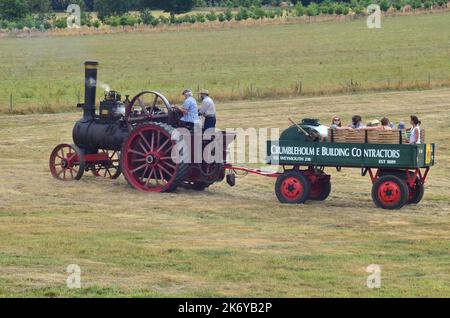 Steam engine rides at Warmwell summer fete in Dorset, UK Stock Photo ...