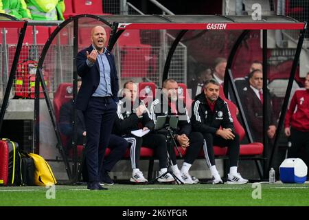 Alkmaar - coach Arne Slot of Feyenoord during the match between AZ ...