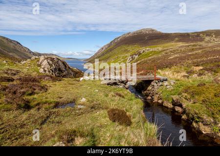 Llyn Cowlyd reservoir, which Is in the heart of the Snowdonia National ...