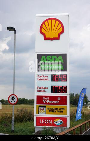 New Motorway Services off the M58 at Maghull. Merseyside Stock Photo ...