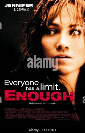 "Enough" Jennifer Lopez Poster Stock Photo - Alamy
