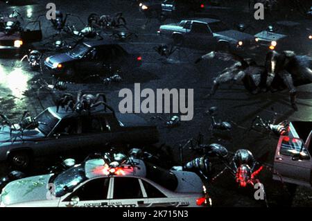 GIANT SPIDERS IN CAR PARK, EIGHT LEGGED FREAKS, 2002 Stock Photo - Alamy
