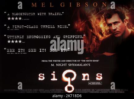 FILM POSTER, SIGNS, 2002 Stock Photo - Alamy