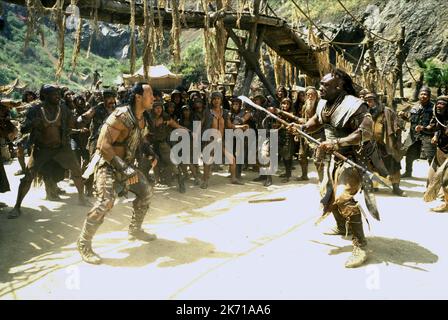 DWAYNE JOHNSON, MICHAEL CLARKE DUNCAN, THE SCORPION KING, 2002 Stock ...