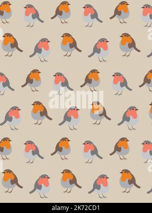 European robin bird pattern Stock Vector Image & Art - Alamy