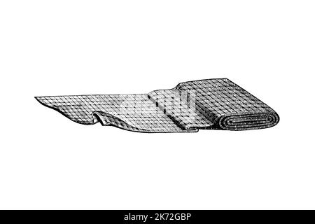 Fabric Roll - 1910s Vintage illustration Stock Photo - Alamy