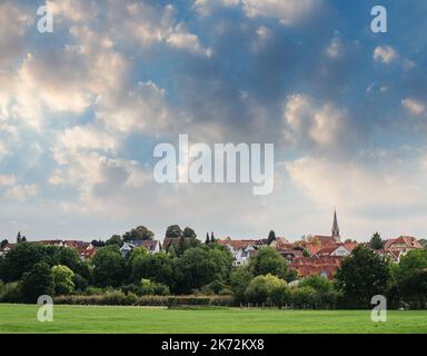 Freiberg am Neckar On the Sunset. Small European town in Baden ...