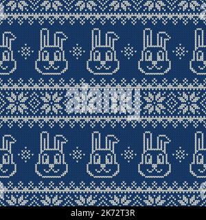 Seamless rabbit pattern. Cute bunny with bouquet of strawberries and ...