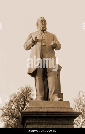 Vintage Liverpool 1970, Princes park, Liverpool, Palm house statue ...