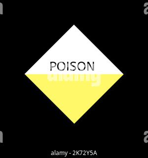 A Meaning Pesticides Position Warning Symbol Agriculture Toxic Label ...