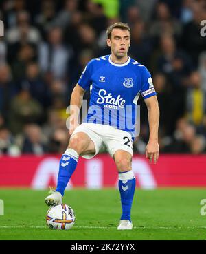 Seamus Coleman of Everton during the Premier League match at Goodison ...