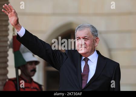 Baghdad, Iraq. 17th Oct, 2022. Abdul Latif Rashid attends his ...