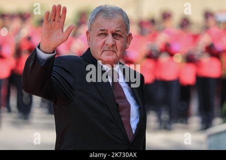 Baghdad, Iraq. 17th Oct, 2022. Abdul Latif Rashid attends his ...