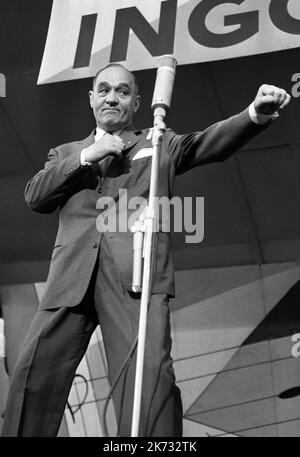 Swedish heavyweight boxing champion Ingemar Johansson pictured during ...