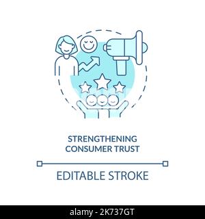 Strengthening consumer trust concept icon Stock Vector Image & Art - Alamy