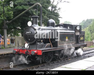 E4 Class Tank Locomotive Taking Water -2 Stock Photo - Alamy
