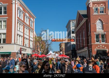 Salem, MA, US-October 9, 2022: Historic tour being held during the ...