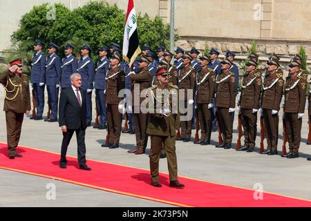 Baghdad, Iraq. 17th Oct, 2022. Abdul Latif Rashid attends his ...