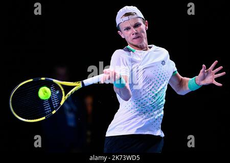 Dutch Jesper De Jong pictured in action during the qualification game ...