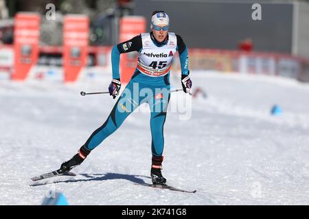 Marion Buillet (FRA) in action at the sprint qualification of the FIS ...