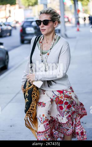 Elsa Pataky has lunch in Beverly Hills on january 31, 2017 Stock Photo ...