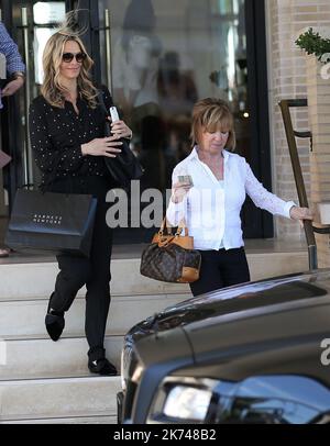 Molly Sims takes her mother shopping at Barneys New York in Beverly ...