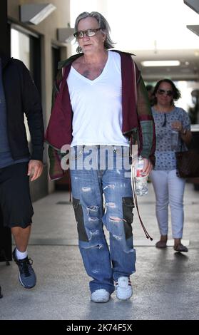 Mickey Rourke is seen out and about in Los Angeles Stock Photo - Alamy