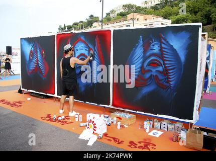 Anthony Alberti attending the Urban painting around the world, live ...