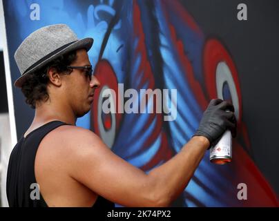 Anthony Alberti attending the Urban painting around the world, live ...