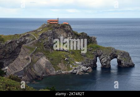 Gaztelugatxe is on the coast of Biscay belonging to the municipality of ...
