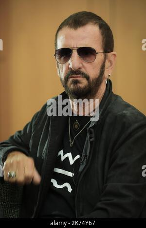 Ringo Starr poses for his latest album is 'Give More Love Stock Photo ...