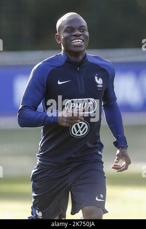 N'golo KANTE of France during the training session at University of ...
