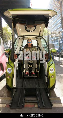 Elbee presents its new car for disabled people. People can stay in ...