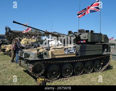 0The Yorkshire Wartime Experience show. Leeds, UK, August 2022. Military Re-enactment with ...