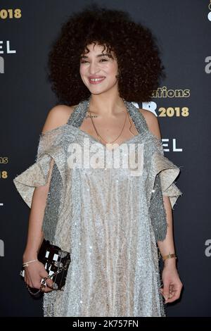 Camelia Jordana attending the Cesar Revelations 2018 Party at Le Petit ...