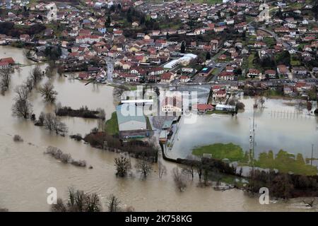 Flooding in Montbeliard, France Stock Photo - Alamy