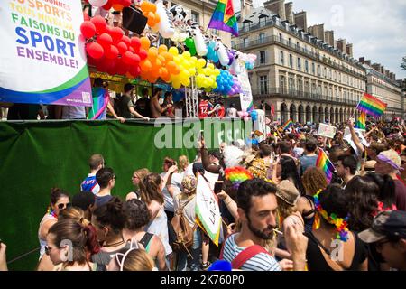 Gay Pride 2018 in Paris, France on June 30, 2018 Stock Photo - Alamy