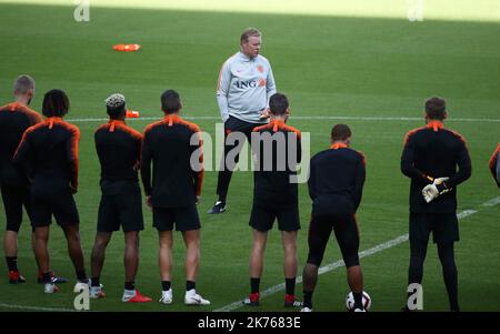 Ronald Koeman, Netherlands manager, before the FIFA World Cup Group F ...