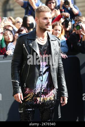 French Singer Matt Pokora arriving at Charles De Gaulle Airport Paris ...