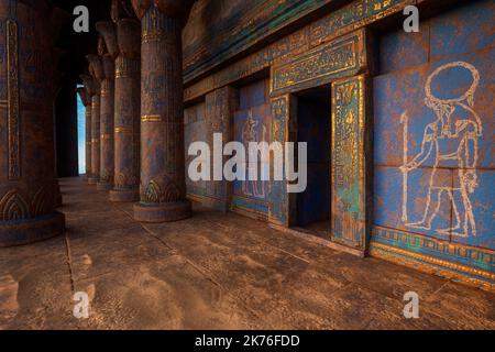 3D Rendering Egyptian Palace Stock Photo - Alamy