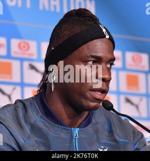 Mario Balotelli during a press conference as he is unveiled as a new ...