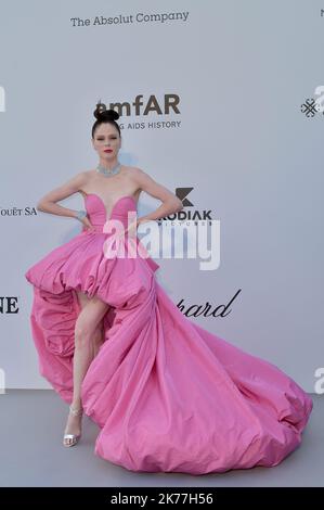 Coco Rocha attending the amfAR Gala during the 76th Cannes Film ...